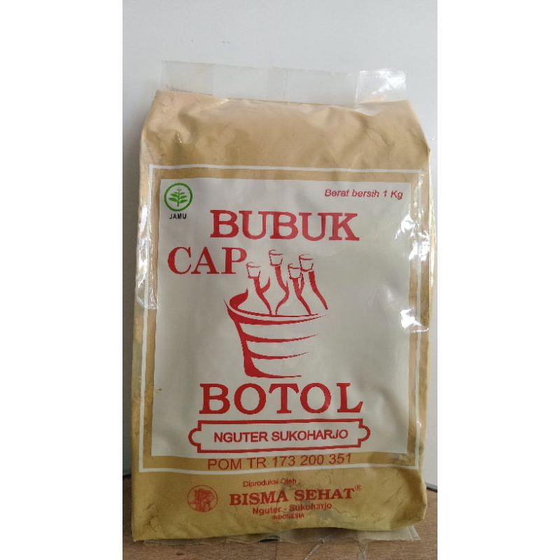 Jual JAMU BUBUK BOTOL / PEGAL LINU CAP BISMA SEHAT KEMASAN 1KG ASLI ...