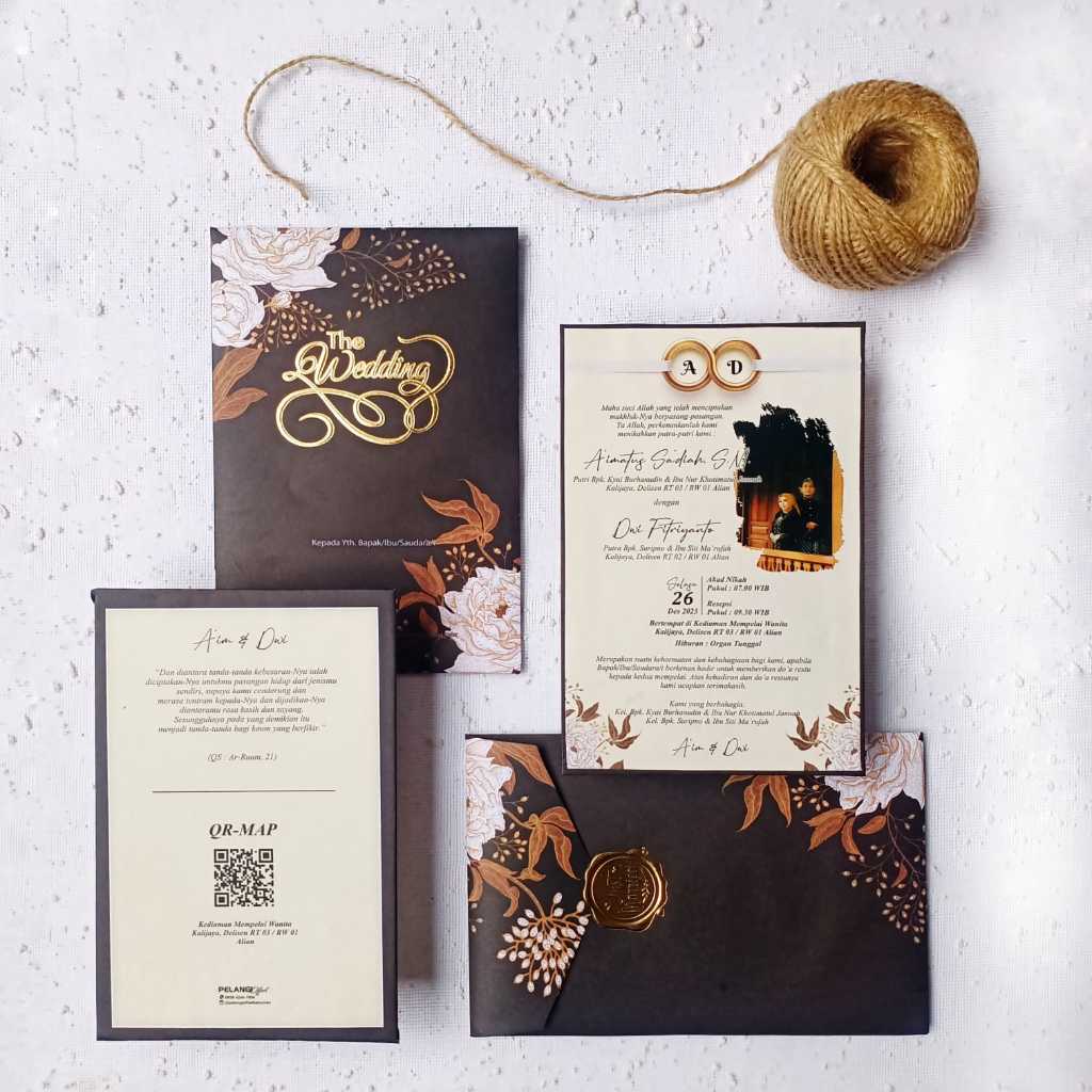 Jual UNDANGAN HARDCOVER AMPLOP + ISI | UNDANGAN NIKAH AESTHETIC ...