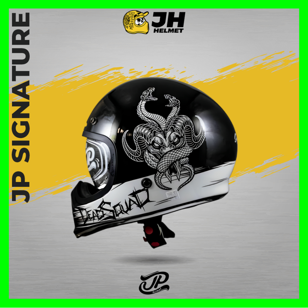 Jual Helm JP Signature Motif Dead Squad Black Glossy | Helm Cakil ...