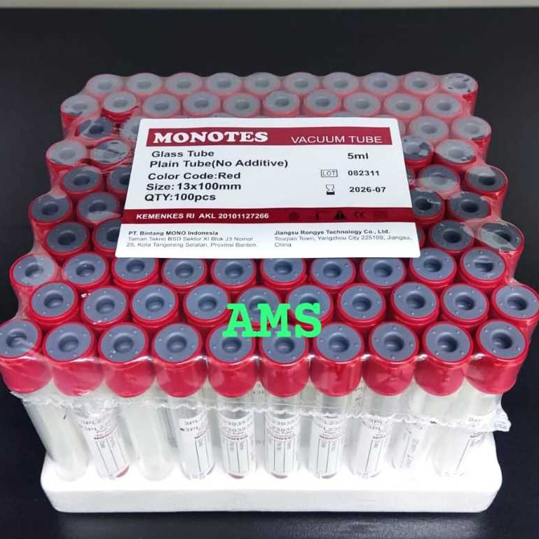 Jual Tabung Plain 5 ml glass monotes | Plain 5 ml glass | vacutainer 5 ...