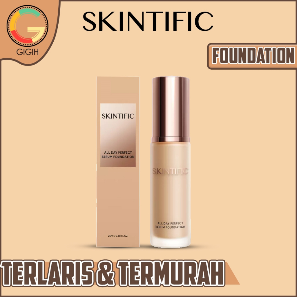 Jual SKINTIFIC ALL DAY SERUM FOUNDATION FULL COVERAGE 25ML - 24 HOUR ...