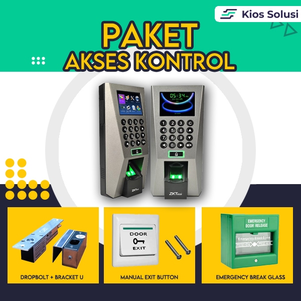 Jual Paket Akses Kontrol Sidik Jari | Fingeprint | RFID Card | Mesin ...