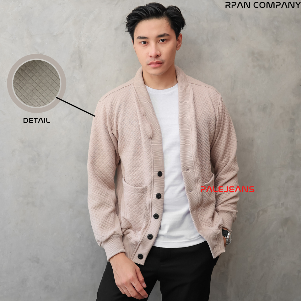 Jual PaleJeans Comfy Cardigan Motif Diamond RPAN.CO Pria / Cardigan ...