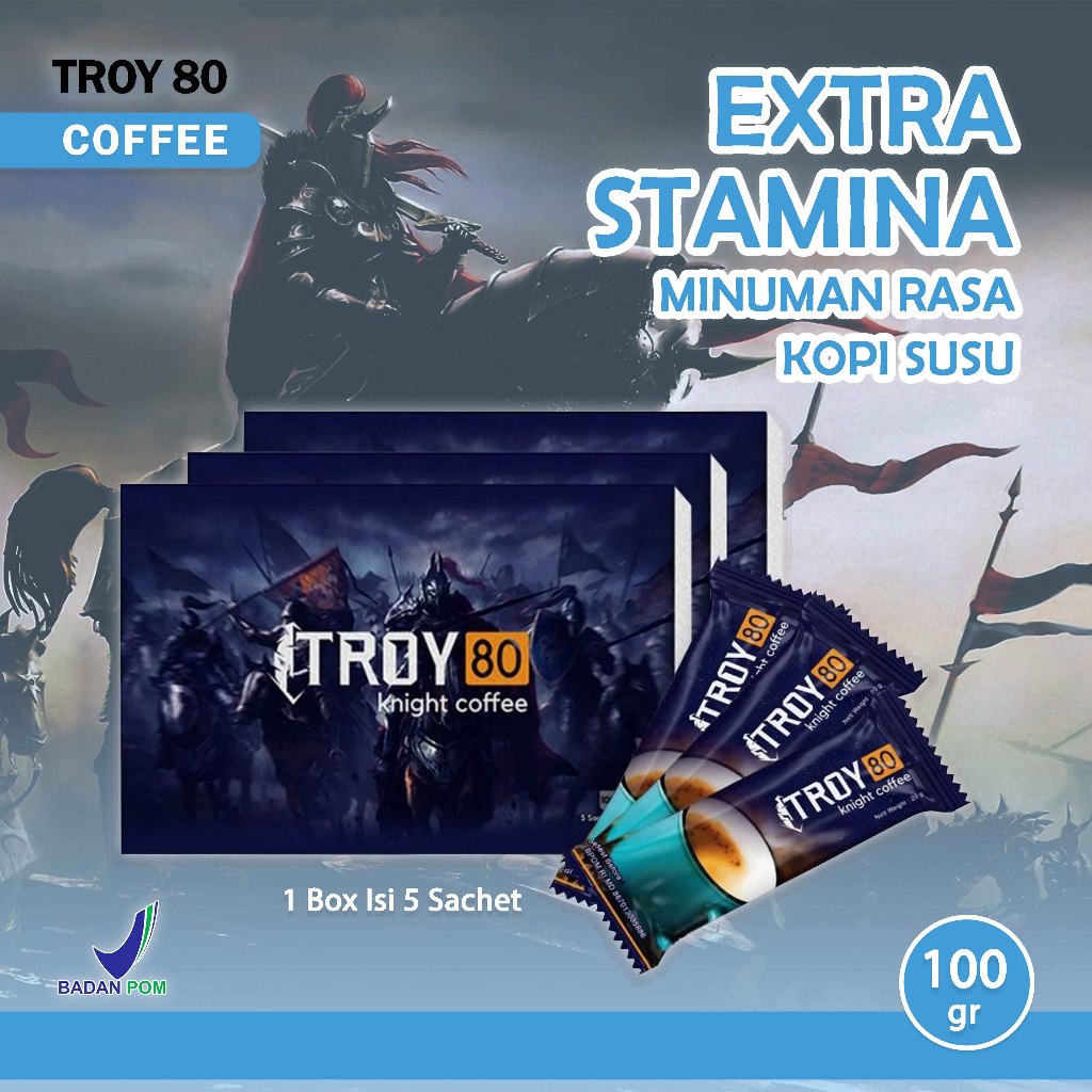 Jual Kopi Troy 80 Original 100% Asli Kopi Stamina Pria Troy 80 Coffee ...