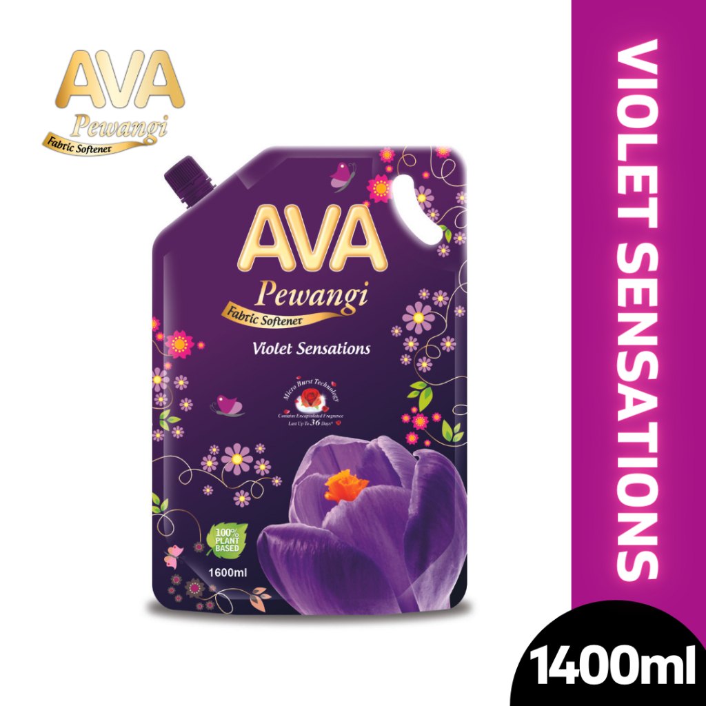 Jual AVA Pewangi Fabric Softener Violet Sensasion 1400ml | Shopee Indonesia