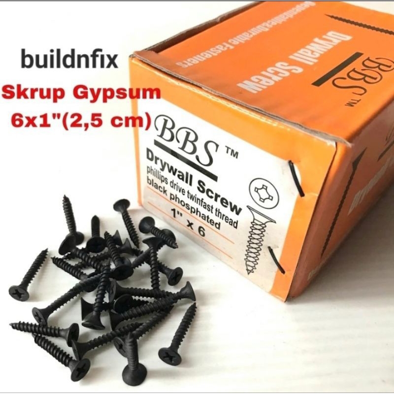 Jual [HARGA PER KOTAK] SEKRUP GYPSUM BAJA / BAUT SEKRUP KAYU DRYWALL ...