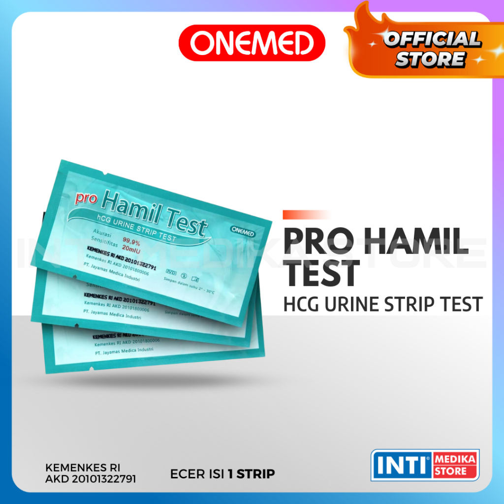 Jual ONEMED - Strip PRO HAMIL TEST hCG | Test Kehamilan One Med ECER ...