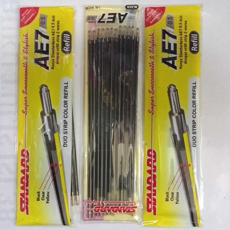 Jual Refill standard AE7 black 0,5 / sheet | Shopee Indonesia