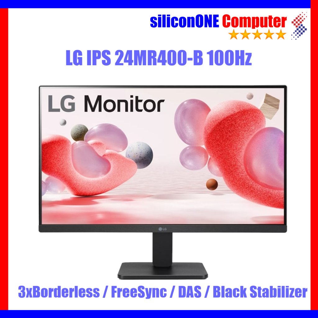 Jual LG IPS 24MR400-B 100Hz Full HD 3-Side Borderless Freesync Das 24 ...