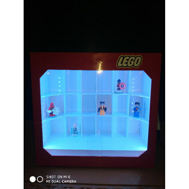 Jual Rak Lego isi 18 lampu led RGB Dan Remote Wireless | Shopee Indonesia