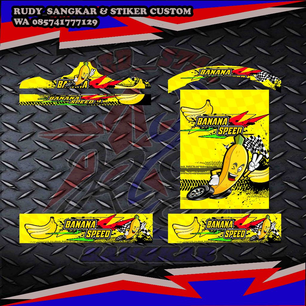 Jual STIKER DECAL PISANG RACING STIKER DEKAL BANANA SPEED SETIKER DEKAL ...