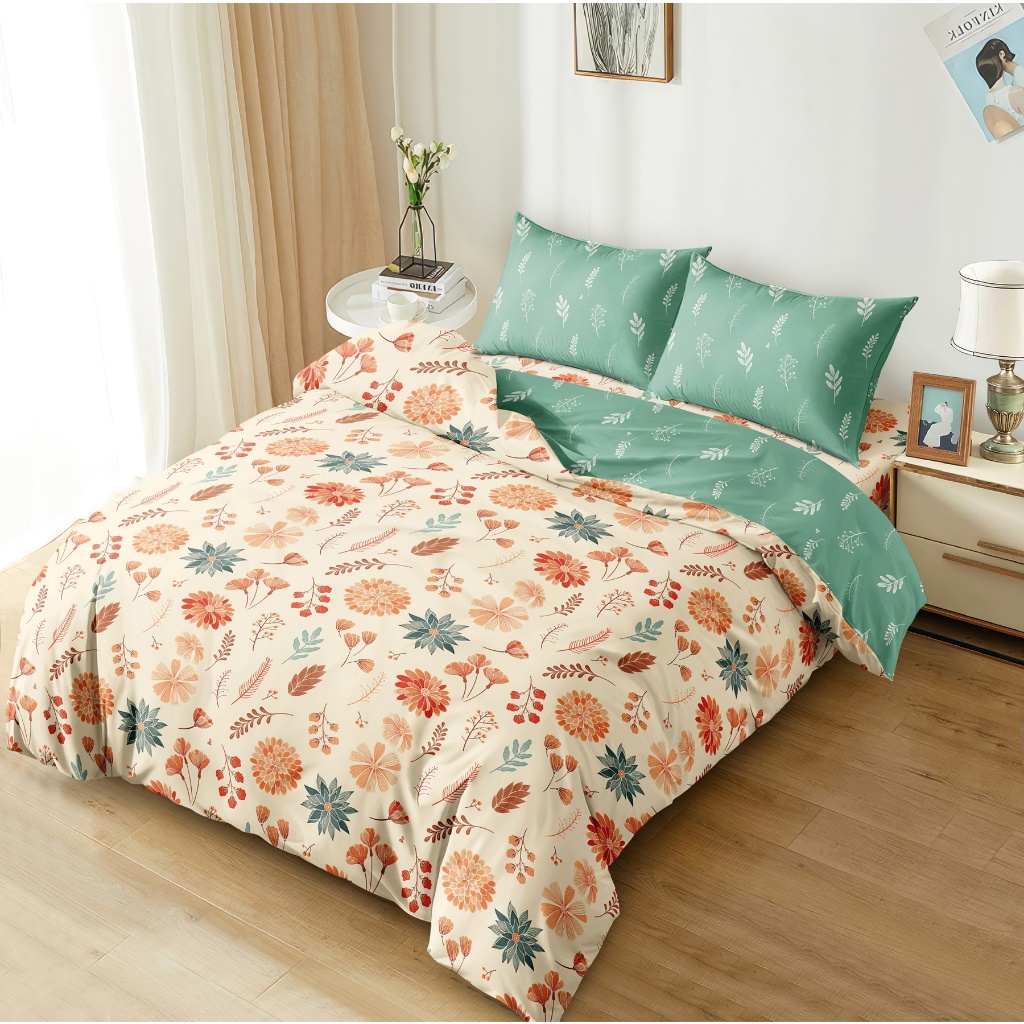 Jual Aloha - Bed Cover Set King 180x200 Tinggi 20 Fitted - Gardenia ...