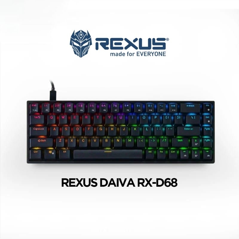 Jual Keyboard Rexus DAIVA RX-D68 RGB - Mechanical Gaming | Shopee Indonesia