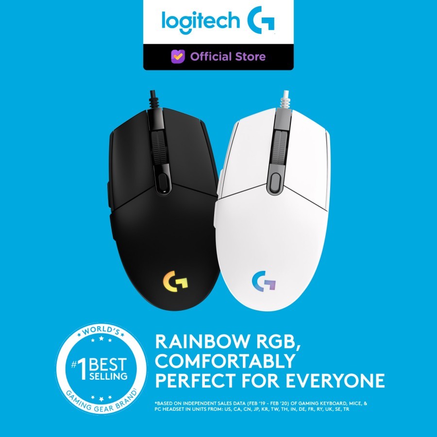 Jual Logitech G203 Mouse Gaming Wired RGB Lightsync with Macro | Shopee ...