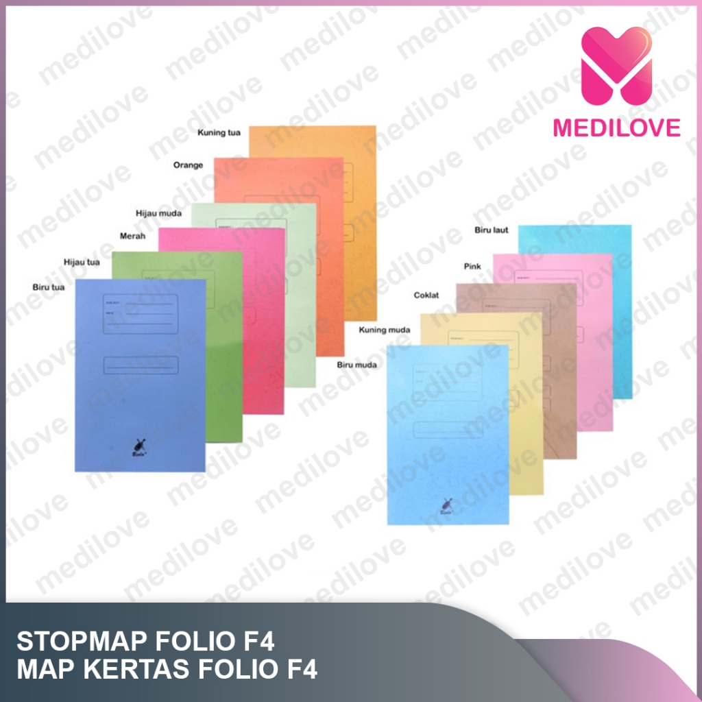 Jual (1 PACK/50 LEMBAR) Stopmap Folio Map Kertas ukuran F4 isi 50 ...