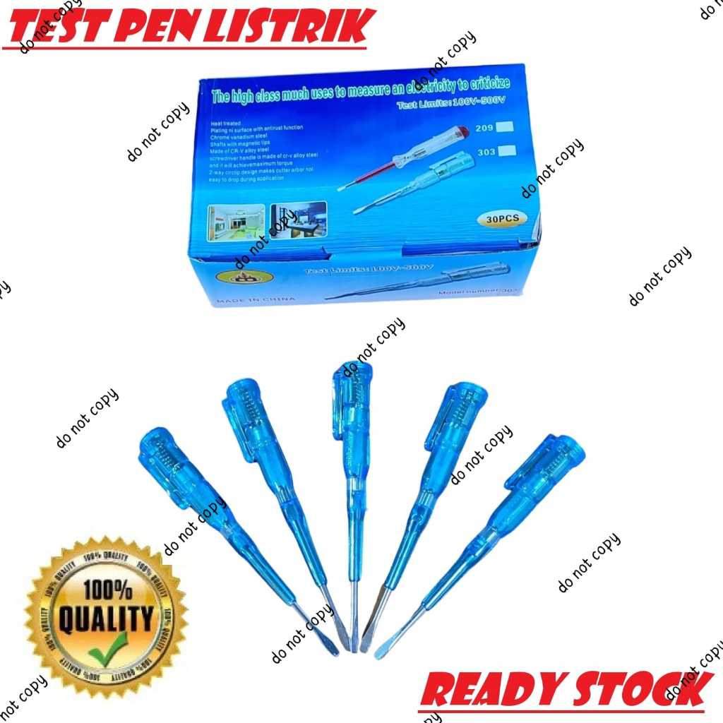 Jual Tespen Obeng 303 Test Pen Listrik testpen Obeng Listrik Testpen ...
