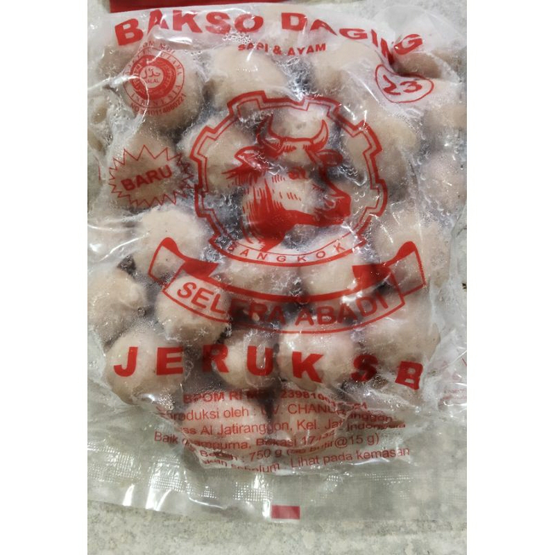 Jual Baso / Bakso Daging sapi Selera Abadi isi 50 btr / 1 Pack | Shopee ...