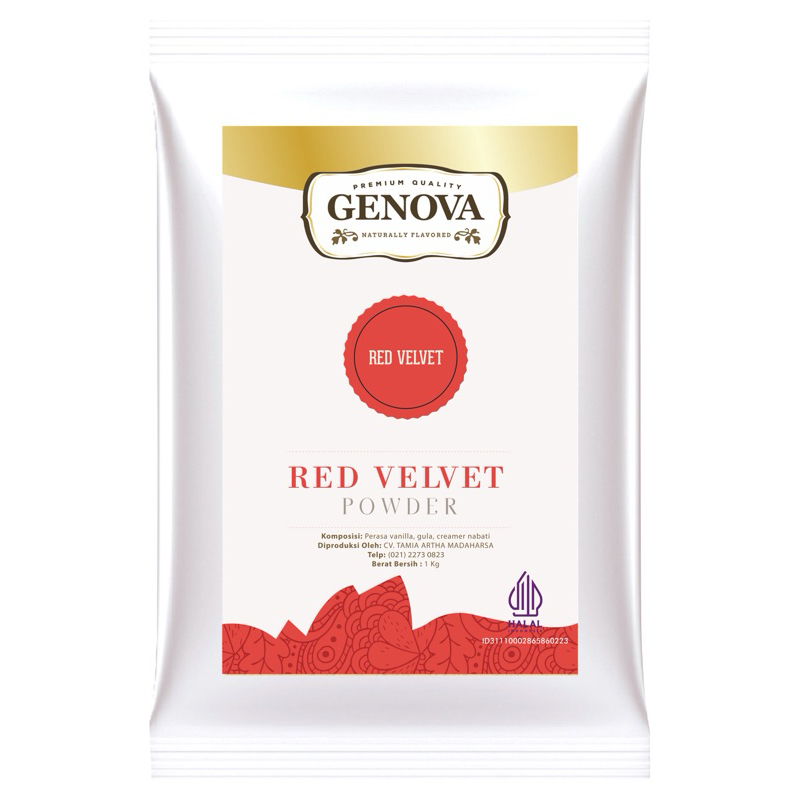 Jual GENOVA Red Velvet Powder 1000gr | Shopee Indonesia
