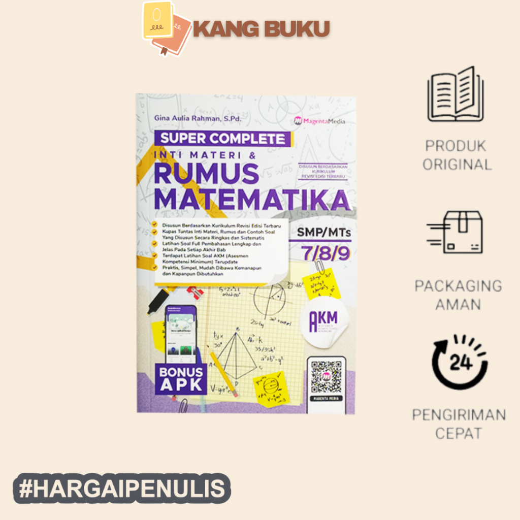 Jual BUKU PELAJARAN SMP - SUPER COMPLETE INTI MATERI & RUMUS MATEMATIKA SMP/MTS KELAS 7,8,9 ...