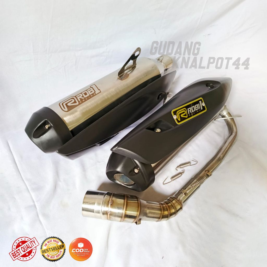 Jual KNALPOT RACING ROB1 PNP MOTOR NMAX BEAT AEROX VARIO MIO GENIO ...