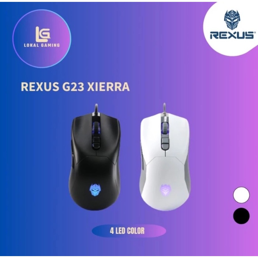 Jual Rexus G23 Xierra Wired RGB Gaming Mouse | Shopee Indonesia