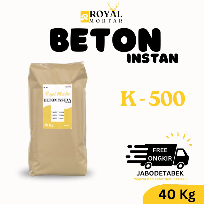 Jual Semen Mortar | Beton Instan | K250 - K500 Royal Mortar | Shopee Indonesia