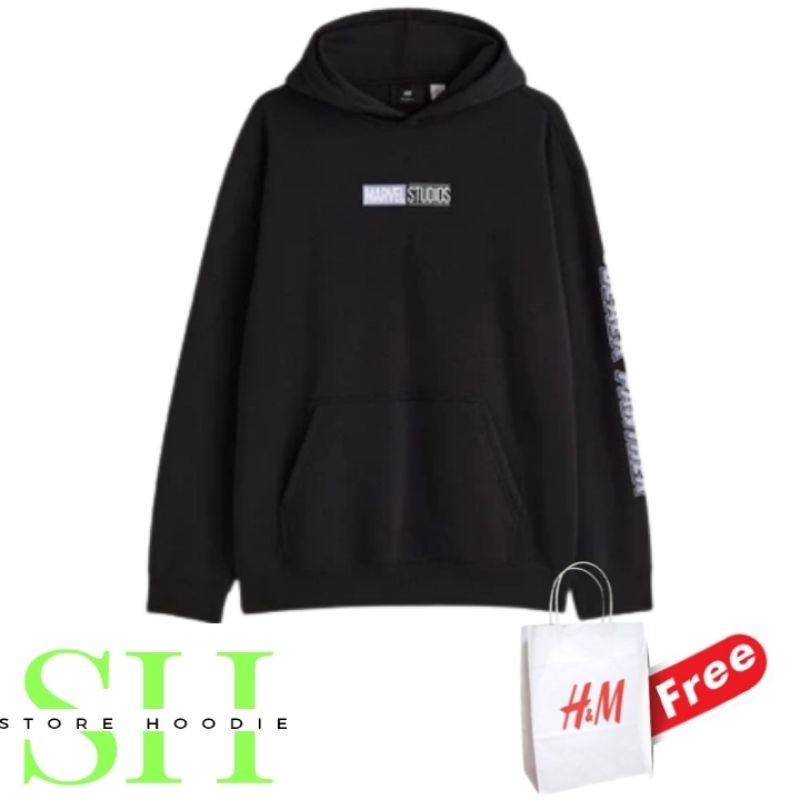Jual HOODIE H&M MARVEL STUDIOS BLACK PANTHER Hnm Full teg, label (Free ...