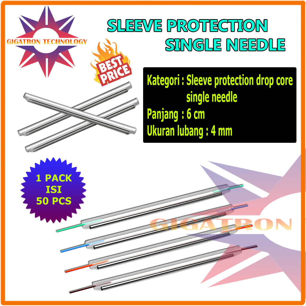 Jual 1 Pack Isi 100PCS Protection Sleeve Dropcore Fiber Optik Size ...