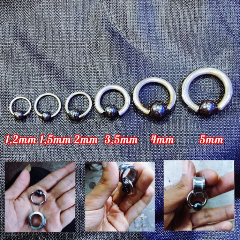 Jual PEMBERAT TELINGA PIERCING STAINLESS / PEMBERAT PIERCING STAINLESS ...