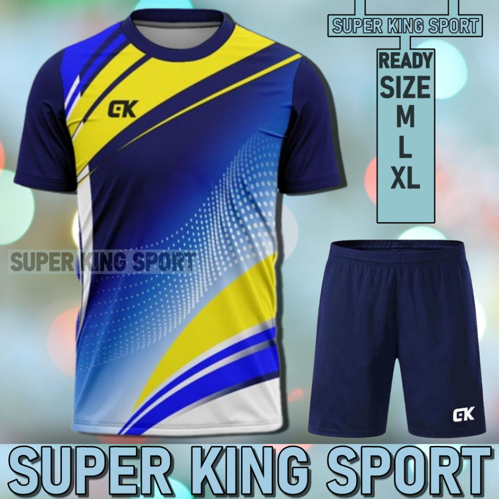 Jual SUPER KING SPORT (COD) Baju Olahraga Printing | Badminton | Bola ...