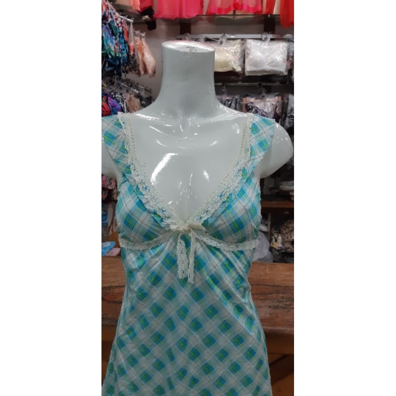Jual Lingerie sale eks display toko biru kotak kotak | Shopee Indonesia