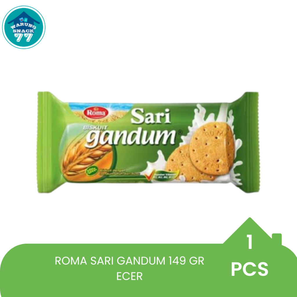 Jual ROMA SARI GANDUM 149 GR ECER | Shopee Indonesia