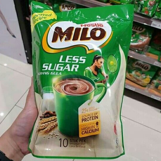 Jual Milo Less Sugar isi 10 Saset | Shopee Indonesia