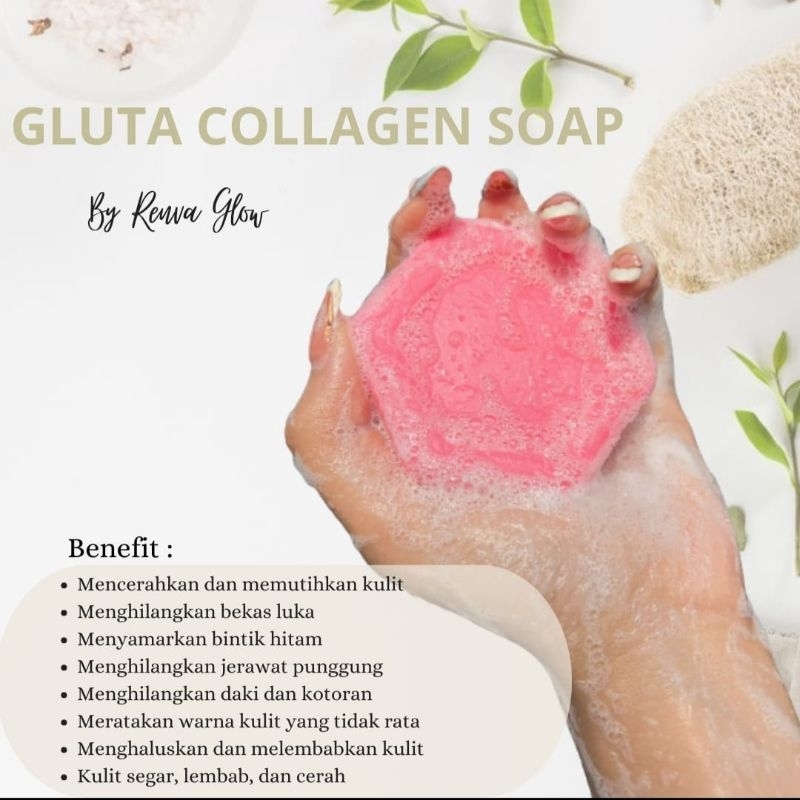 Jual GLUTA COLLAGEN SOAP // Sabun Pencerah (bisa cod) | Shopee Indonesia