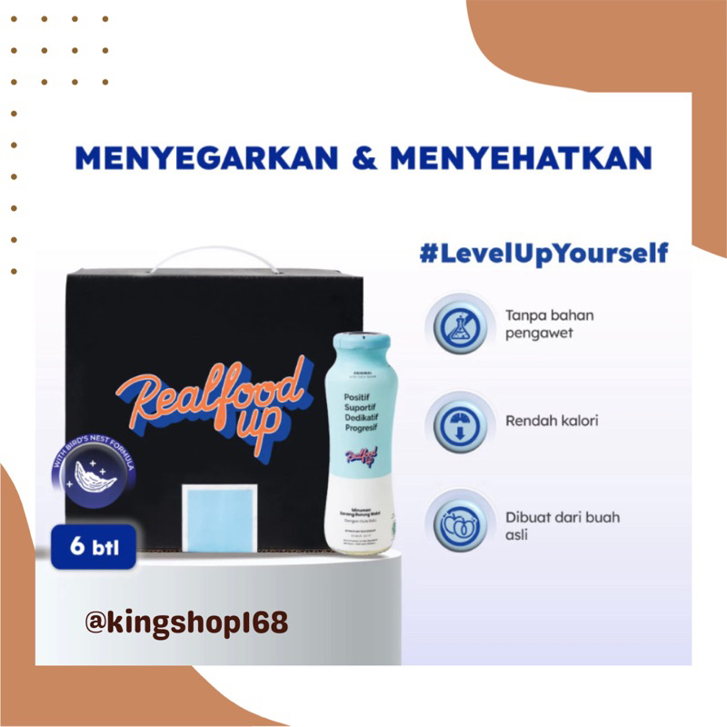 Jual Realfit Minuman Sarang Burung Walet Realfood Up Original (Classic ...