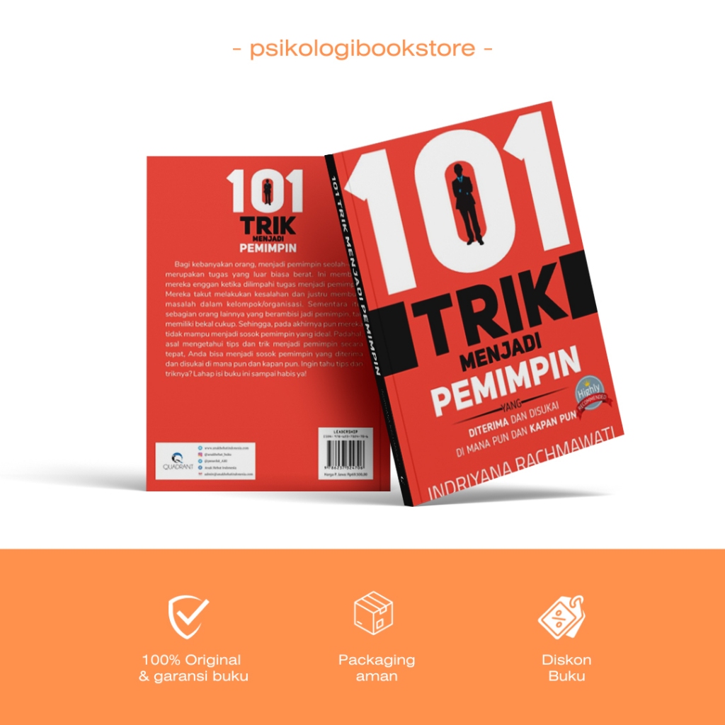 Jual Buku 101 Trik Menjadi Pemimpin Yang Diterima Dan Disukai Di Mana