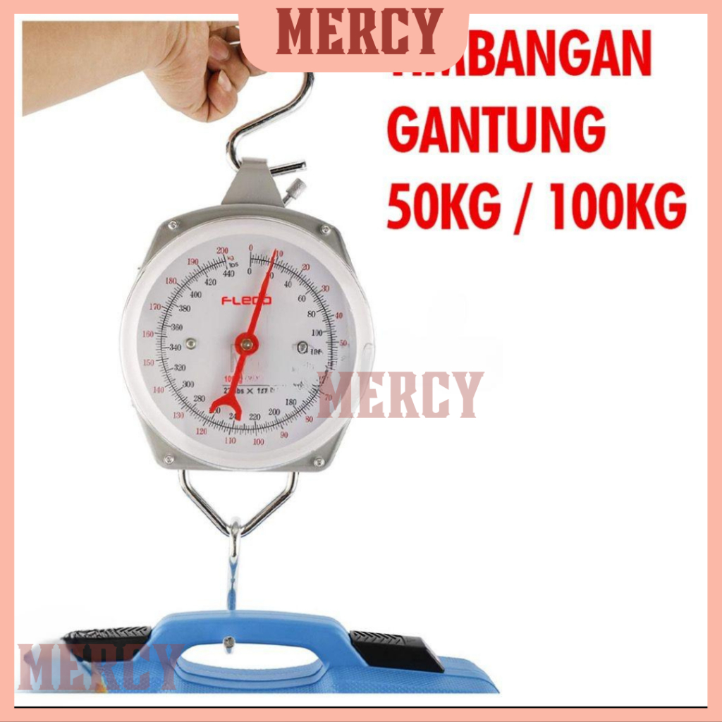 Jual TIMBANGAN GANTUNG JARUM 100 KG TIMBANGAN KOPER / BARANG / POSYANDU ...