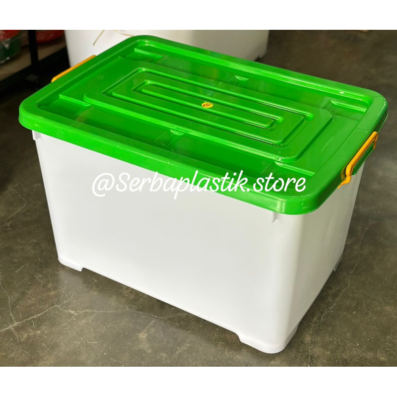 Jual container box 125ltr putih / kotak penyimpanan serbaguna / tempat ...