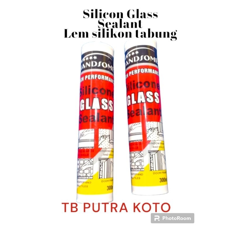 Jual HANDSOME Lem Silicone Sealent Kaca Acetic Silen White,Black,Clear ...