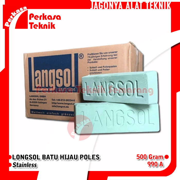 Jual Langsol Batu Hijau Poles Stainless (Ecer Per Batang) | Shopee ...