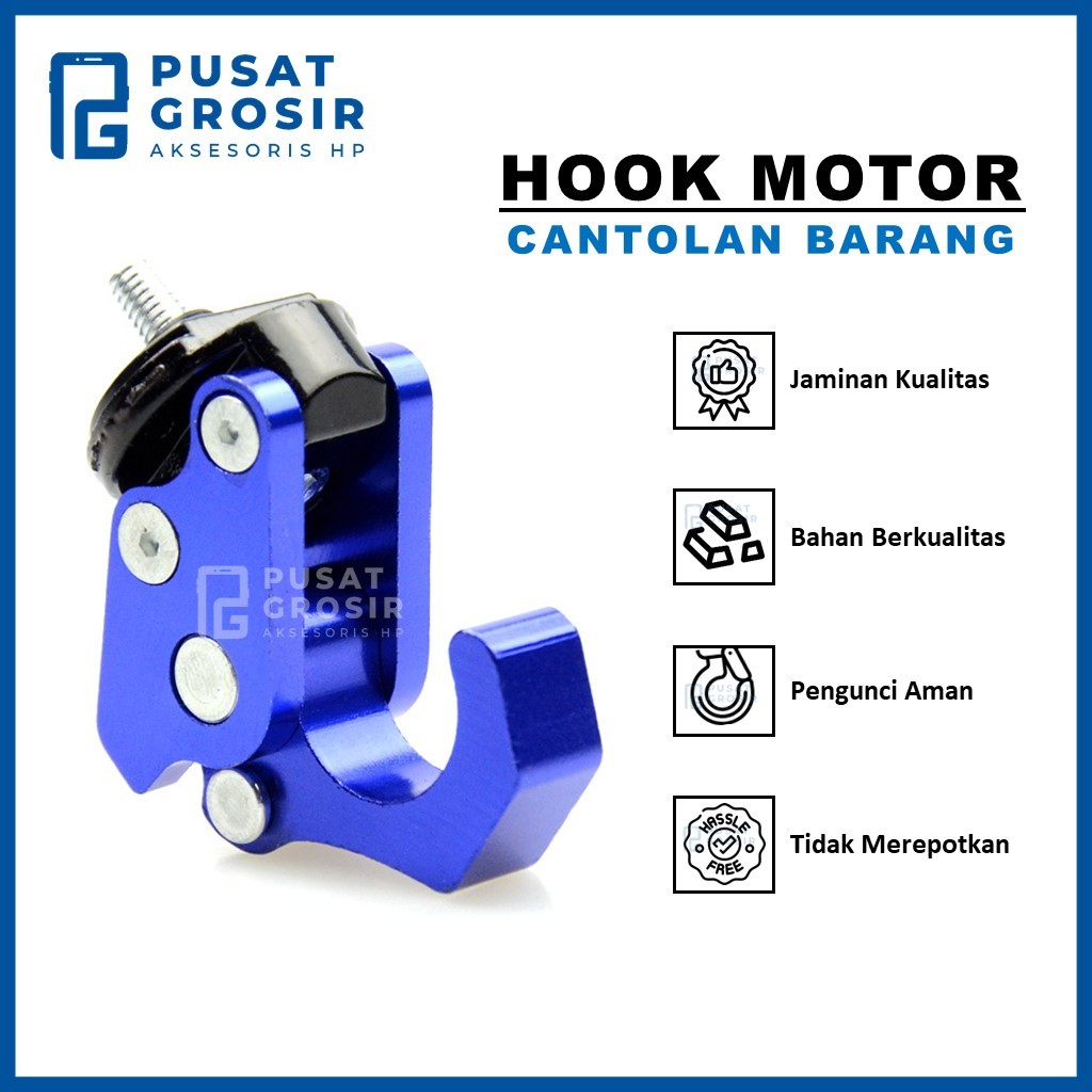 Jual Gantungan barang motor kail lipat RT3750 RT-3750 alat cantolan ...