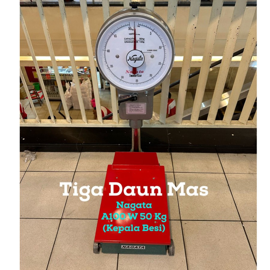 Jual Timbangan Jarum Nagata A100W 50 Kg (Kepala Besi) Timbangan Manual 50Kg | Shopee Indonesia
