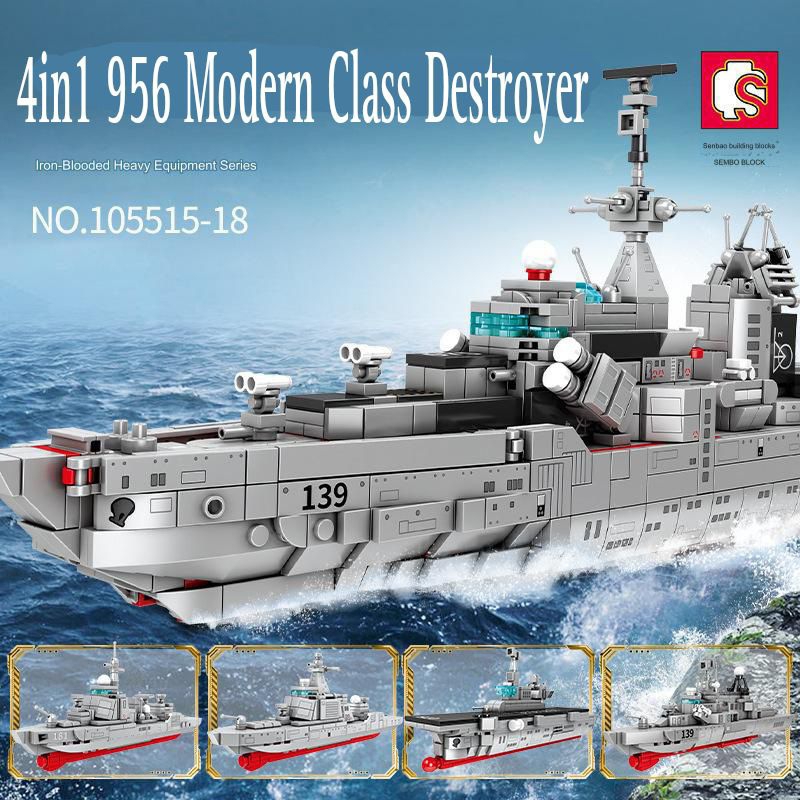 Jual SEMBO Block 4in1 956 Modern Class Destroyer 105515-105518 - Blok ...