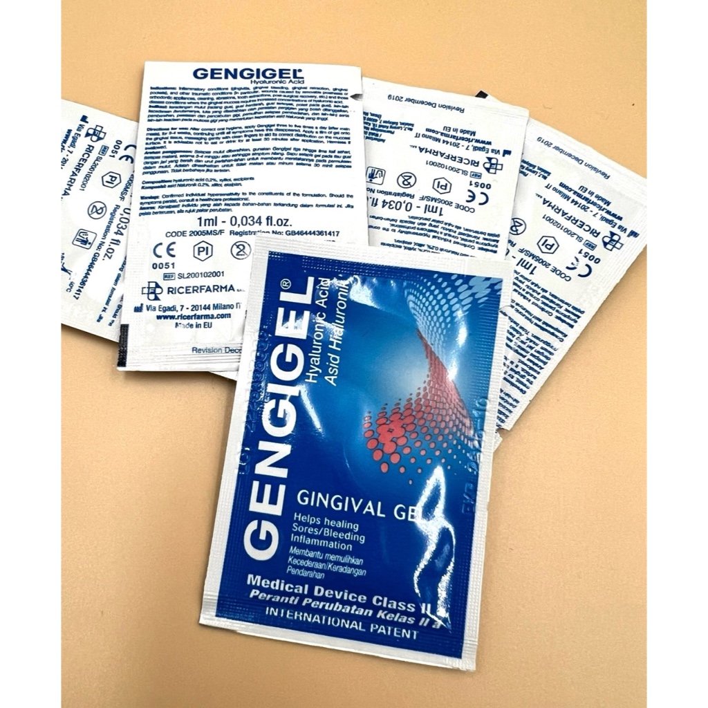 Jual ORIGINAL GENGIGEL SACHET 1ml gingiva gel GENGIGEL SASET obat ...