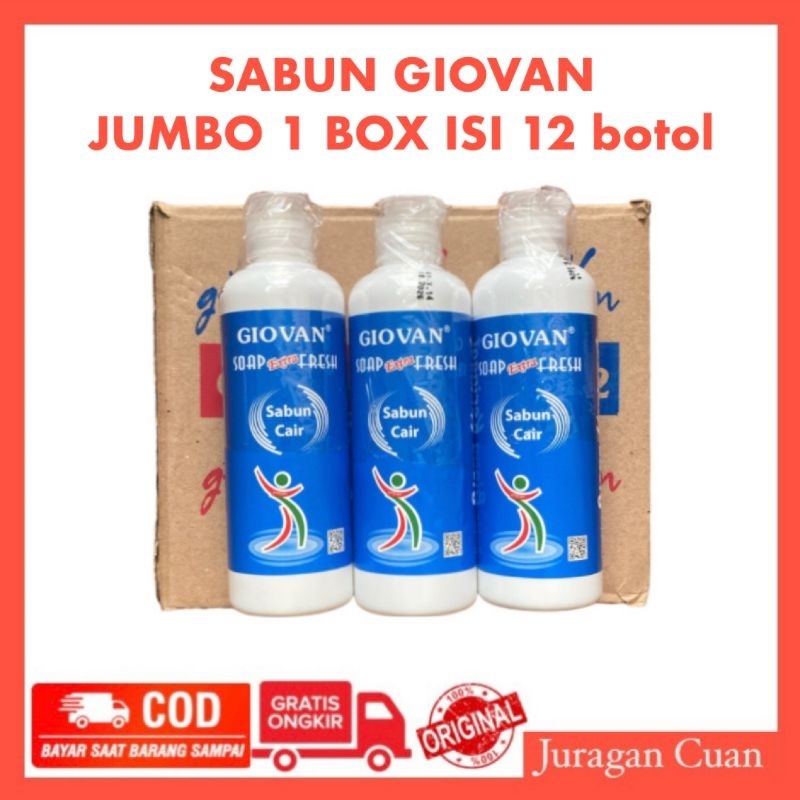 Jual [1 BOX] SABUN GIOVAN JUMBO 1 BOX ISI 12 BOTOL | Shopee Indonesia