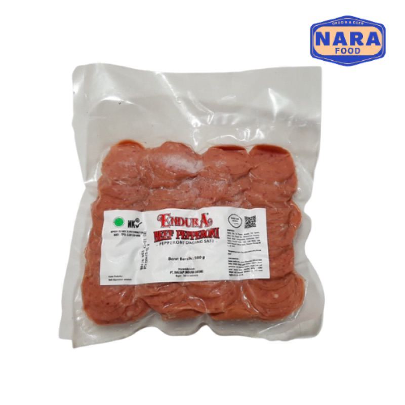 Jual ENDURA PEPERONI 500G (PEPPERONI) BEEF SLICE | Shopee Indonesia