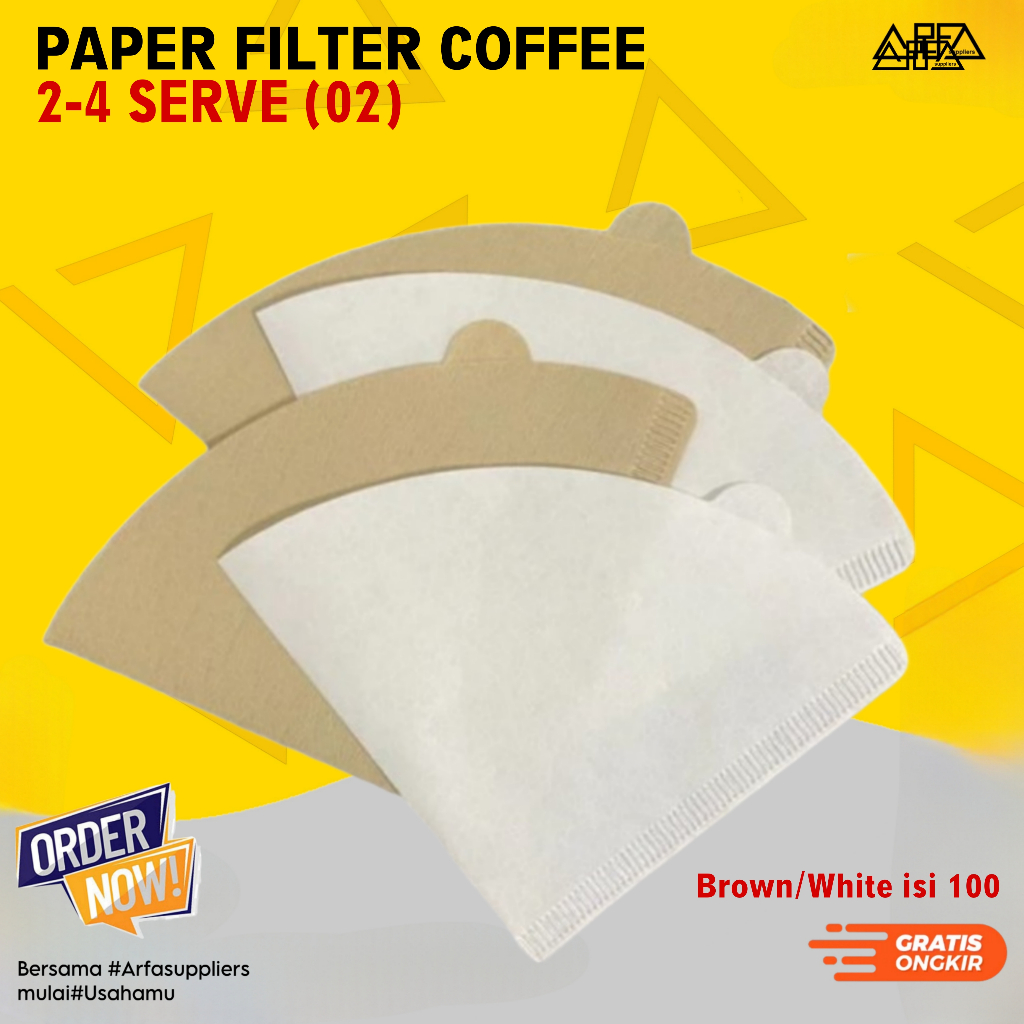 Jual Coffee Paper Filter V60 Uk 2-4 Cup Isi 100 Pcs | Shopee Indonesia