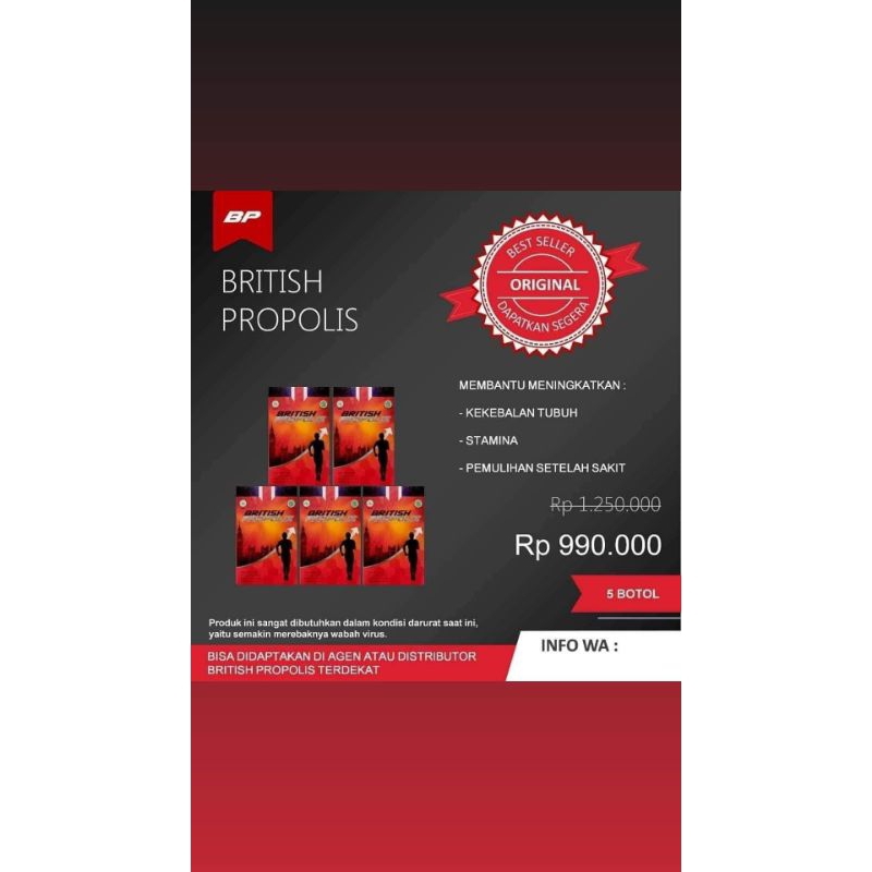 Jual British Propolis Original 100% | Shopee Indonesia