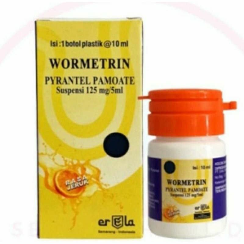 Jual WORMETRIN Sirup Rasa Jeruk 10 ml - Obat Cacing Kremi / Cacing ...