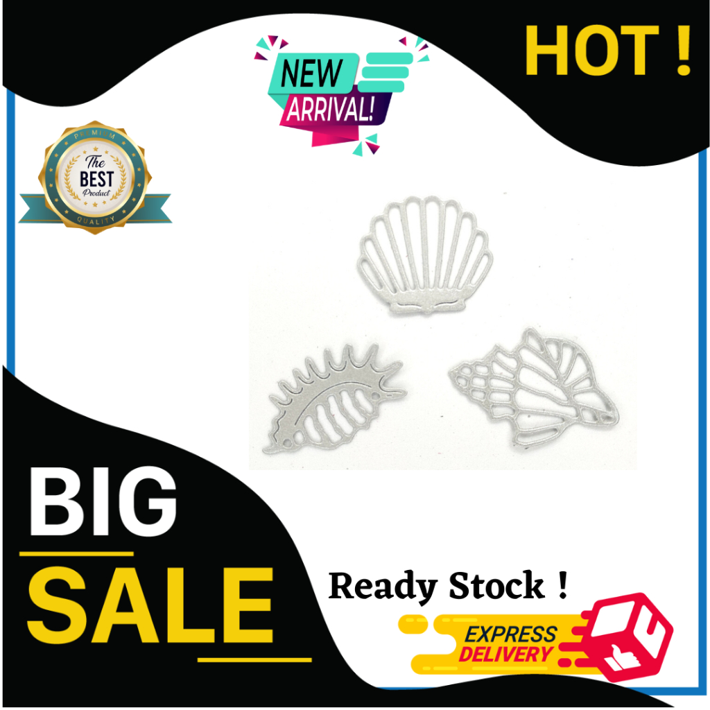 Jual Bentuk Kerang #115B Papercut Paper craft Kerajinan kertas ...